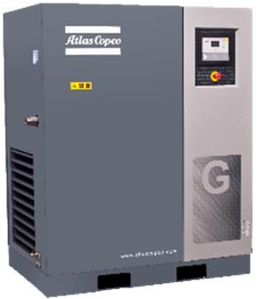 China 75kw Rotary Twin Atlas Screw Air Compressor Oil Injected Ga75+ for sale
