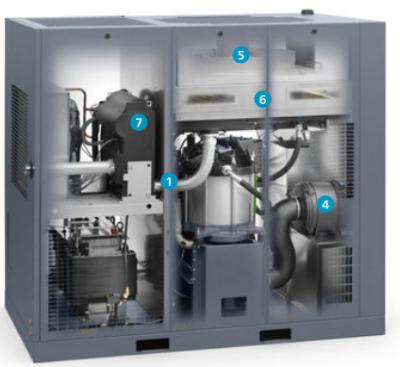 China GA Series GA75 Oil-Injected  Atlas Screw Air Compressor for sale