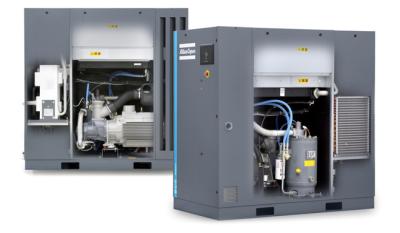 China Aluminum Alloy Rotary oil injected Atlas Screw Air Compressor  Ga55 for sale