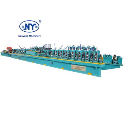 China Nanyang manufacturing stable performance metal steel tube making machine erw pipe mill line for sale