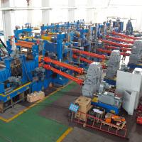 China Flat oval pipe making machinery CS/carbon steel high precision erw tube mill for sale