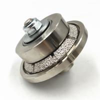 China E Type 45 Bevel Vacuum Brazed Edge Profiling Wheels For Portable Machines For Concrete Natural Stone Tile 5mm 10mm 13mm 15mm 20mm for sale
