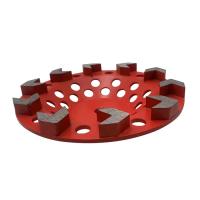 China 5'' 125mm 8S Arrow Segments Diamond Grinding Abrasive Cup Wheels For Handheld Grinders To Be Used On Concrete Terrazzo Natural Stone Surface for sale