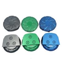 China 3'' Lavina Onfloor EDCO Quick Change Backing Vacuum Brazed Diamond Grinding Pucks For Concrete Natural Stone Grinding or Hardwood Flooring Sanding for sale