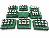 China HTC EZ Change Slide On 12S Mini Round Buttons Diamond Segments Metal Bond Concrete Terrazzo Floor Grinding Discs for sale