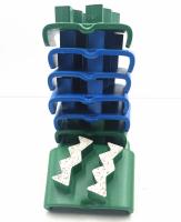 China HTC EZ Change Slide On Double Aggressive Diamond Segments Metal Bonded Concrete Terrazzo Floor Preparation Rough Grinding Shoes for sale
