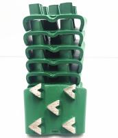 China HTC EZ Change Slide On 5S Mini Arrow Diamond Segments Metal Bonded Concrete Terrazzo Floor Grinding Stones for sale