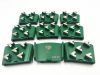 China HTC EZ Change Slide On 5S Mini Arrow Diamond Segments Metal Bonded Concrete Terrazzo Floor Grinding Stones for sale