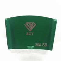 China HTC EZ Change Slide On Double Zigzag Segments Metal Bonded Concrete Terrazzo Floor Diamond Grinding Wings for sale