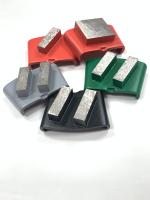 China HTC EZ Change Slide On Single Rectangular Bar Segment Diamond Grinding Shoes For Concrete Terrazzo Flooring Grinding for sale