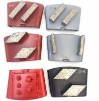 China HTC EZ Change Slide On Double Diamond Segments Concrete Terrazzo Floor Dry/wet Grinding Shoes for sale