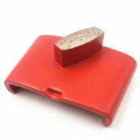 China HTC EZ Change Slide On Single Coffin Shaped Segment Concrete Terrazzo Floor Dry/wet Diamond Grinding Pads for sale