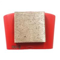 China HTC EZ Change Slide On Square Shaped Diamond Blocks Concrete Terrazzo Floor Grinding Shoes for sale