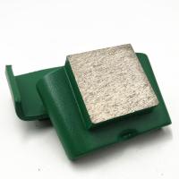 China HTC EZ Change Slide On Square Shaped Diamond Blocks Concrete Terrazzo Floor Grinding Shoes for sale