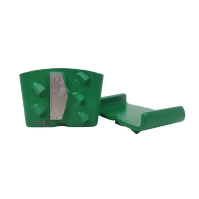 China HTC EZ Change Slide On T-Rex 5S Mini PCDs With Protection Diamond Bar Concrete Terrazzo Floor Preparation Thick Coating Glue Mastic Removal for sale