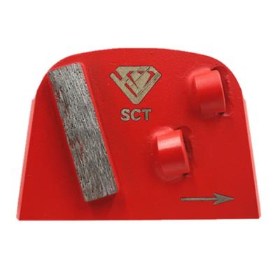 China Lavina Onfloor EDCO Slim-Fit Trapezoid Double Half Round PCDs Plus Single Diamond Bar Concrete Floor Surface Preparation Coating Removal Tools for sale