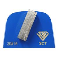 China Lavina Onfloor EDCO Slim Fit Single Rectagular Diamond Bar Trapezoid Grinding Segments For Concrete Terrazzo Floors for sale