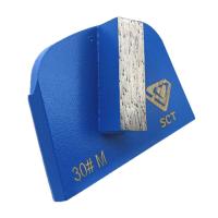 China Lavina Onfloor EDCO Slim Fit Single Rectagular Diamond Bar Trapezoid Grinding Segments For Concrete Terrazzo Floors for sale