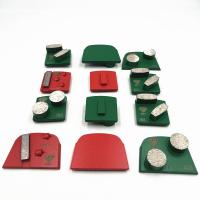 China Lavina Onfloor EDCO Slim Fit Trapezoid Double Round Buttons Diamond Grinding Segments For Concrete Terrazzo Floorings for sale