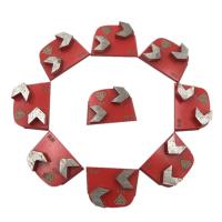 China Lavina Onfloor EDCO Slim Fit Trapezoid Double Arrow Segments Concrete Terrazzo Floor Diamond Grinding Polishing Pads for sale