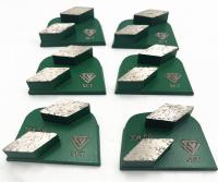 China Lavina Onfloor EDCO Slim Fit Trapezoid Double Rhombus Segments Concrete Terrazzo Floor Diamond Aggressive Grinding Plates for sale