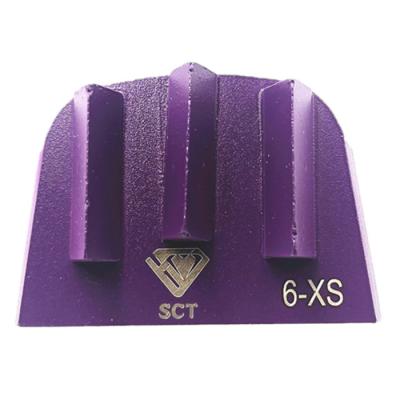 China Lavina Onfloor EDCO Slim Fit Trapezoid Triple Peak Diamond Segments Concrete Terrazzo Floor Aggressive Grinding Cutters for sale