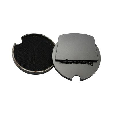 China Lavina Onfloor EDCO Slim Fit Trapezoid Backing Velcro Holder For 3'' 4'' Resin Bond Velcro Backer Diamond Polishing Pucks for sale