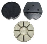 China Lavina Onfloor EDCO Slim Fit Trapezoid Backing Velcro Holder For 3'' 4'' Resin Bond Velcro Backer Diamond Polishing Pucks for sale