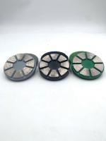 China 3'' Wet Use Velcro Backed Sintered Diamond Metal Grinding Pucks To Be Used On Ride-On Trowel Polishing Machines Or Machines With Velcro Plates For Floor Grinding Polishing for sale