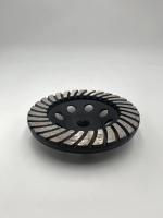 China 125mm 5'' Turbo Shaped Metal Bond Diamond Grinding Cup Wheels For Concrete Terrazzo Granite Marble Engineered Stone for sale