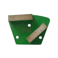 China Universal Trapezoid Grinding Plates Double Rectangluar Diamond Bars Metal Bond Concrete Terrazzo Marble Granite Floor Grinding Shoes for sale