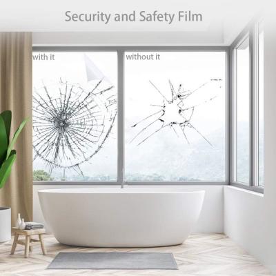 China Safety & Security Film 12MIL Car House Window Glass Protection Tint Building Film for sale