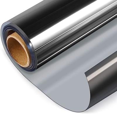 China Titanium Silver Reflective Window Film Privacy Tinted Mirror Glass Film Decorative for sale