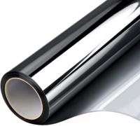 China 2ply Dual Reflective Window Film Clear Vision Silver Black Titanium Car Solar Tinted Film for sale