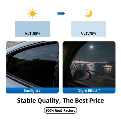 China UV  Photochromic Film Self Healing VLT Transitional Window Film Car Photochromic Window Tint Fim for sale