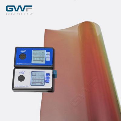 China 35%VLT Chameleon Tint Rose Red Window Film for Cars UV Protection & Sakura Pink Color PET Materials in Roll for sale