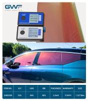 China GWF Sunset Red Chameleon Window Tint Film 80% Nano Ceramic Solar Colored Light Blue Purple for sale