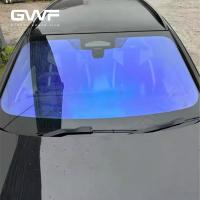 China PET Chameleon Window Tint Film CR70 VLT70% Solar Car 1.52M*30M Blue Window Glass Tinted Film for sale