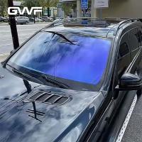 China PET Chameleon Window Tint Film CR70 VLT70% Solar Car 1.52M*30M Blue Window Glass Tinted Film for sale