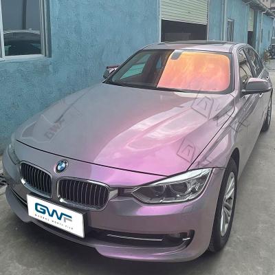China Car Sunset Burning Chameleon Windscreen Tint Ceramic Film 2mil for sale