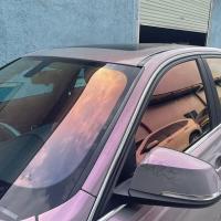 China Car Sunset Burning Chameleon Windscreen Tint Ceramic Film 2mil for sale