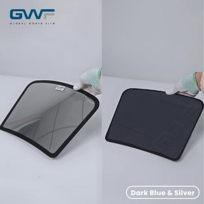 China 25% VLT Car Mirror Titanium Window Tint Film Roll Black Silver Glass Protection for sale