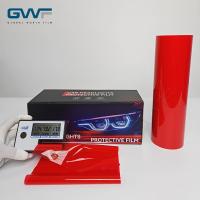 China High Quality Red TPH Headlight Film Anti-Scratch Heat Repair High Clear Protection Film Car Lamps 30cm*15cm for sale