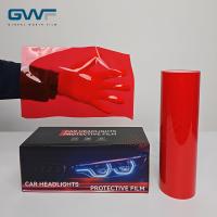 China High Quality Red TPH Headlight Film Anti-Scratch Heat Repair High Clear Protection Film Car Lamps 30cm*15cm for sale