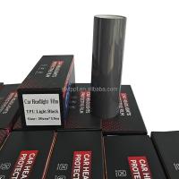 China Auto Protection Dark PPF Headlights Film TPU High Clarity Black Gray 7.5mil for sale