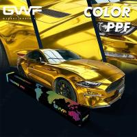 China TPU Film Chrome Mirror Gold Car Wrap Roll PPF Wrap OEM Body Stickers Scratch Resistant Self Healing for sale
