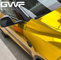 China TPU Film Chrome Mirror Gold Car Wrap Roll PPF Wrap OEM Body Stickers Scratch Resistant Self Healing for sale