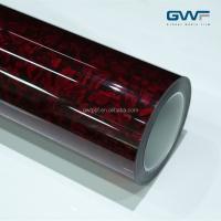 China TPU Glossy Flower Carbon Red 10 Year Warranty Self Healing Colored Paint protection Film Color Change Ppf for sale