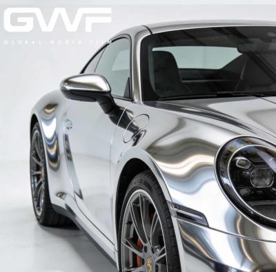 China 190microns Glossy Metallic Chrome Car Paint Protection Film Self Adhesive Foil for Auto Wraps Stickers Color PPF for sale
