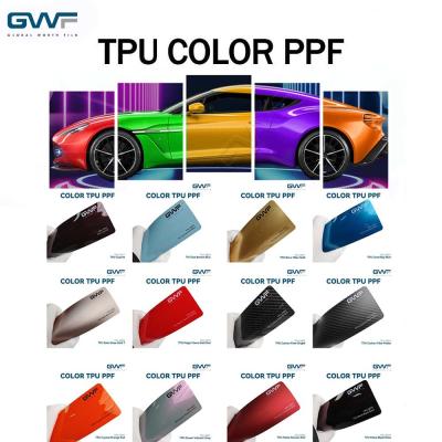 China GWFILM Coloured PPF Film TPU Self Healing Car Paint Protection Vinyl Matte Chameleon Wrap for sale